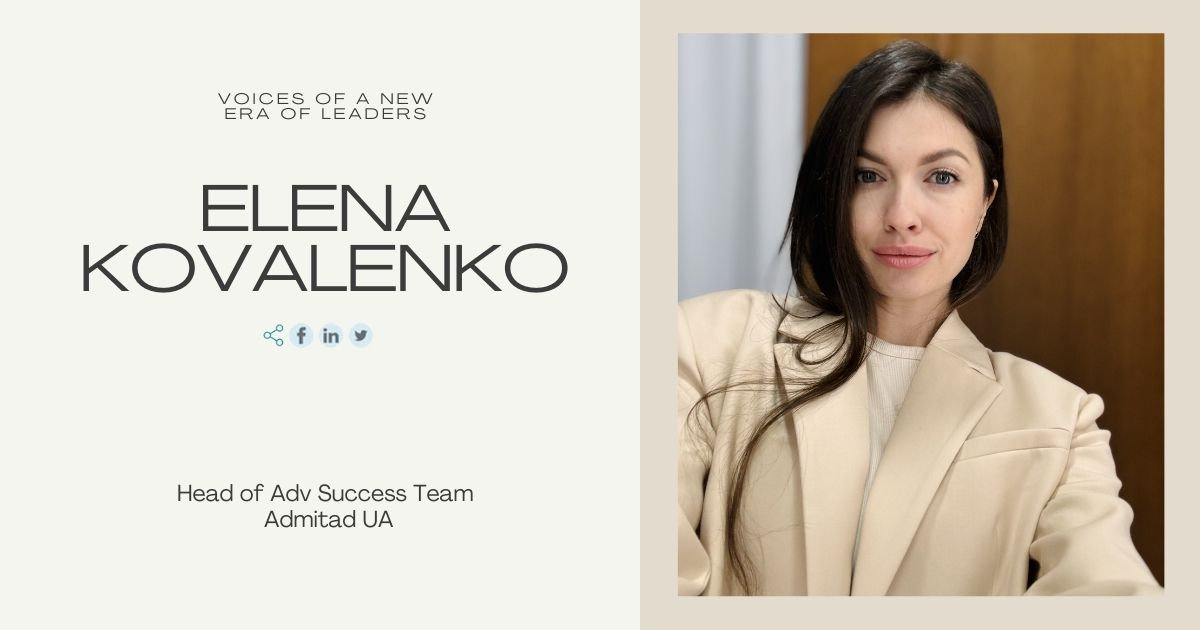 Elena Kovalenko as a voice for a new era of leaders